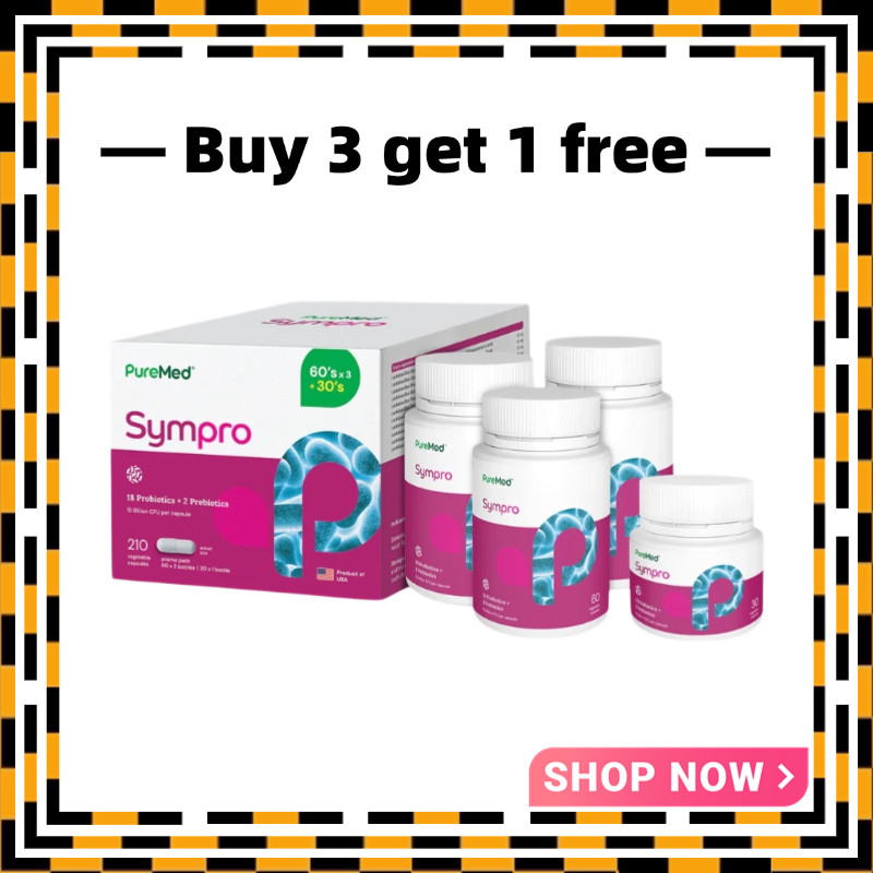 แคปซูลโปรไบโอติก PureMed Sympro | 18 สายพันธุ์ + พรีไบโอติก | Gut ...