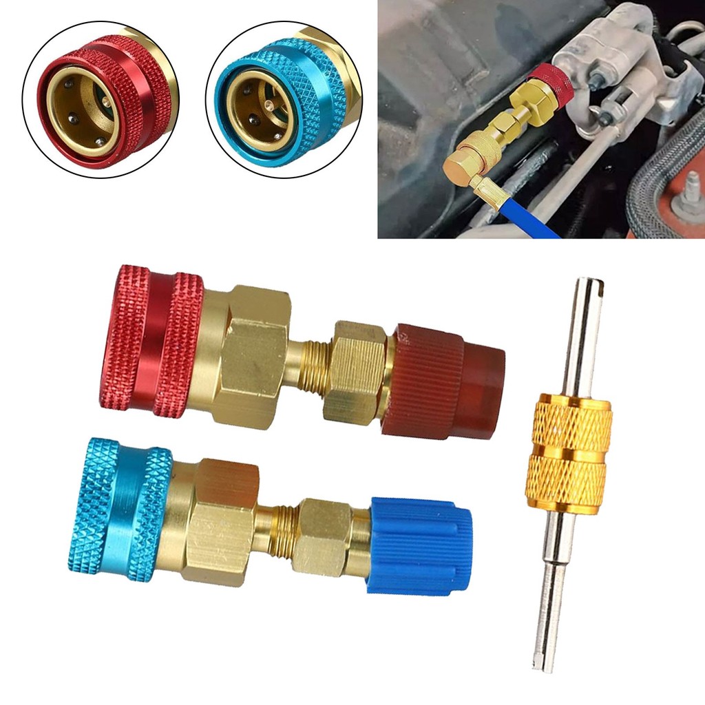 พร้อมสต็อก R1234YF สําหรับ R134a Quick Coupler Adapter Car Low Side Air ...