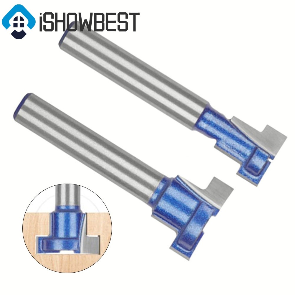 6 มม.Shank T-Slot Router Bit สกรูรูเครื่องตัดมิลลิ่ง Slotting ...