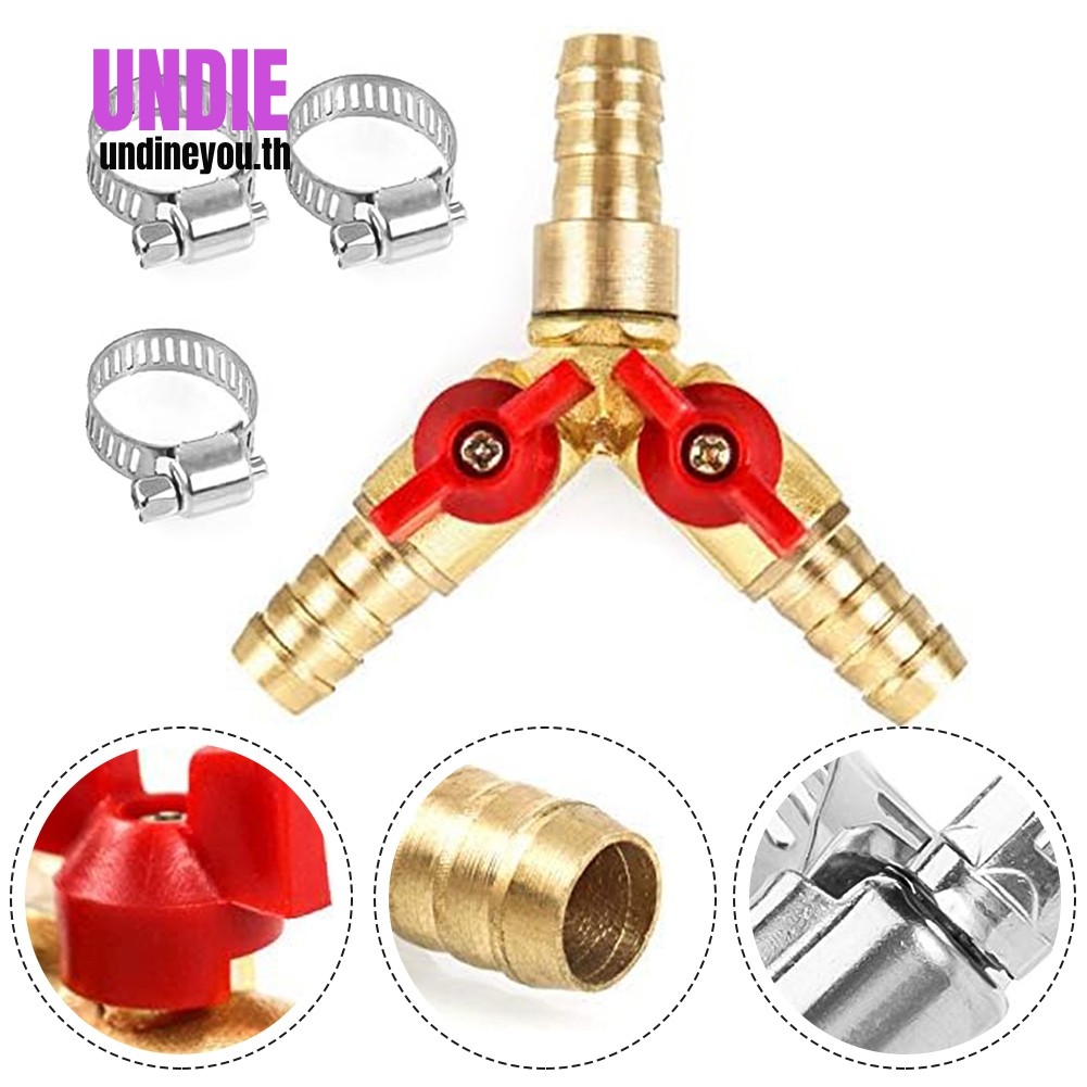 ขั้วต่อท่อ 3 ทาง Y Splitter Ball Valve สําหรับ Joinery Faucet Air Water ...