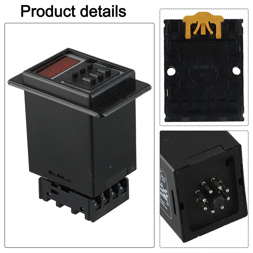 SWTDRM Hot สําหรับรีเลย์ไทม์,ดีเลย์จับเวลา,Time Delay,FOR ASY-3D, 8PIN AC 220V,999S/999M อุปกรณ์ ...