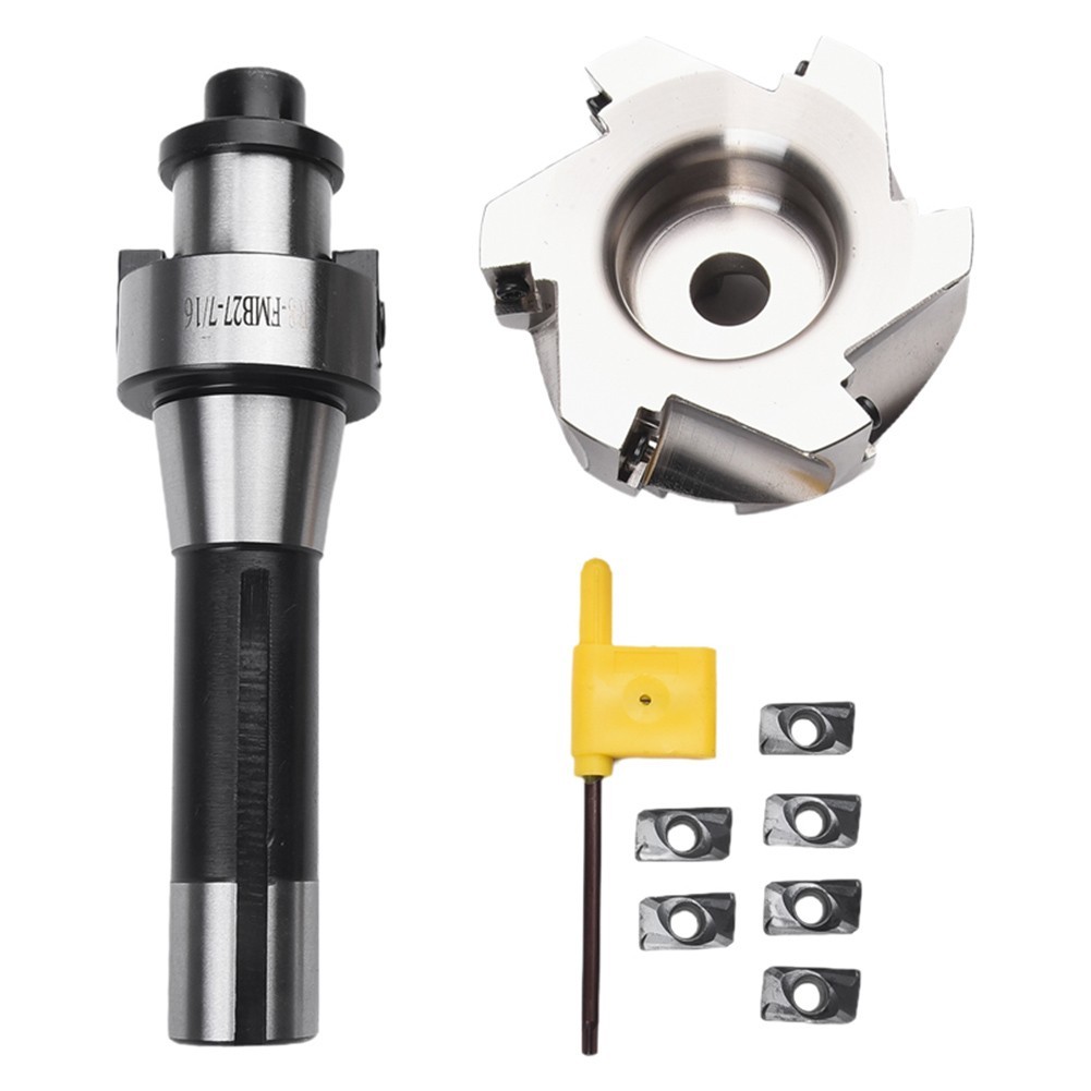 SWTDRM Hot400R 80 มม.Face End Mill CNC Cutter R8 FMB27 Arbor APMT1604 ...
