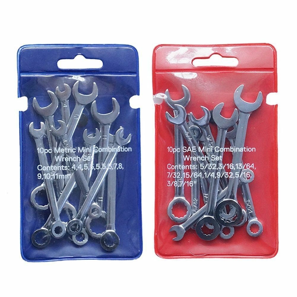 พร้อมสต็อก 10 ชิ้น Mini Spanner ประแจชุดมือเครื่องมือ Key Ring Spanner ...