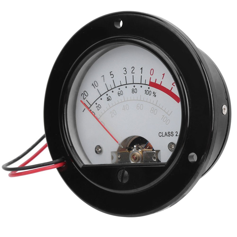 [SWHOME] VU Meter Retro Pointer Dial Round Backlight VU Level Audio ...