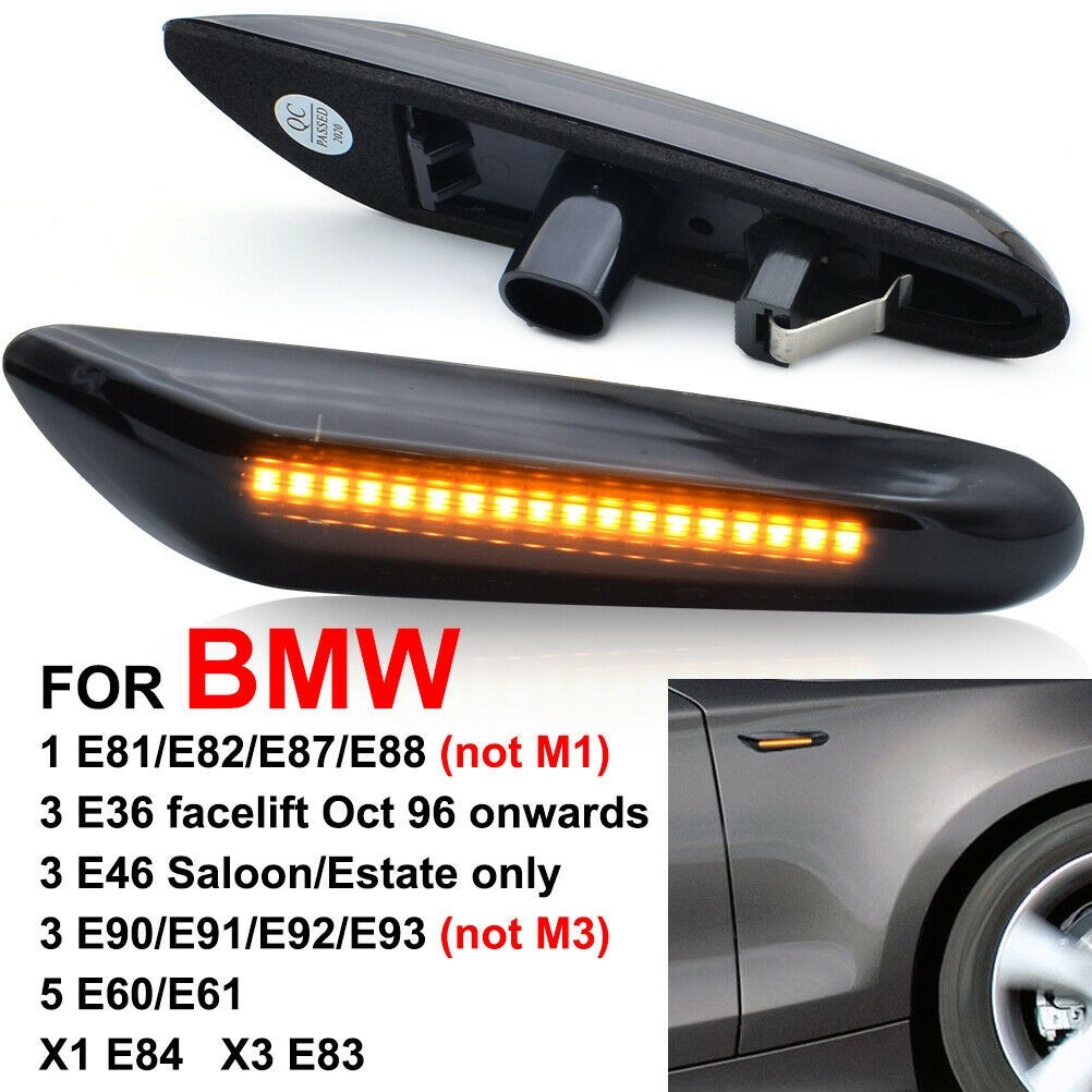 คลังสินค้ามีไฟ LED ไฟแสดงสถานะและไฟเลี้ยวฝอยควัน สอดคล้องกับรถ BMW รุ่น E90, E92, E60, E87, E82 ...