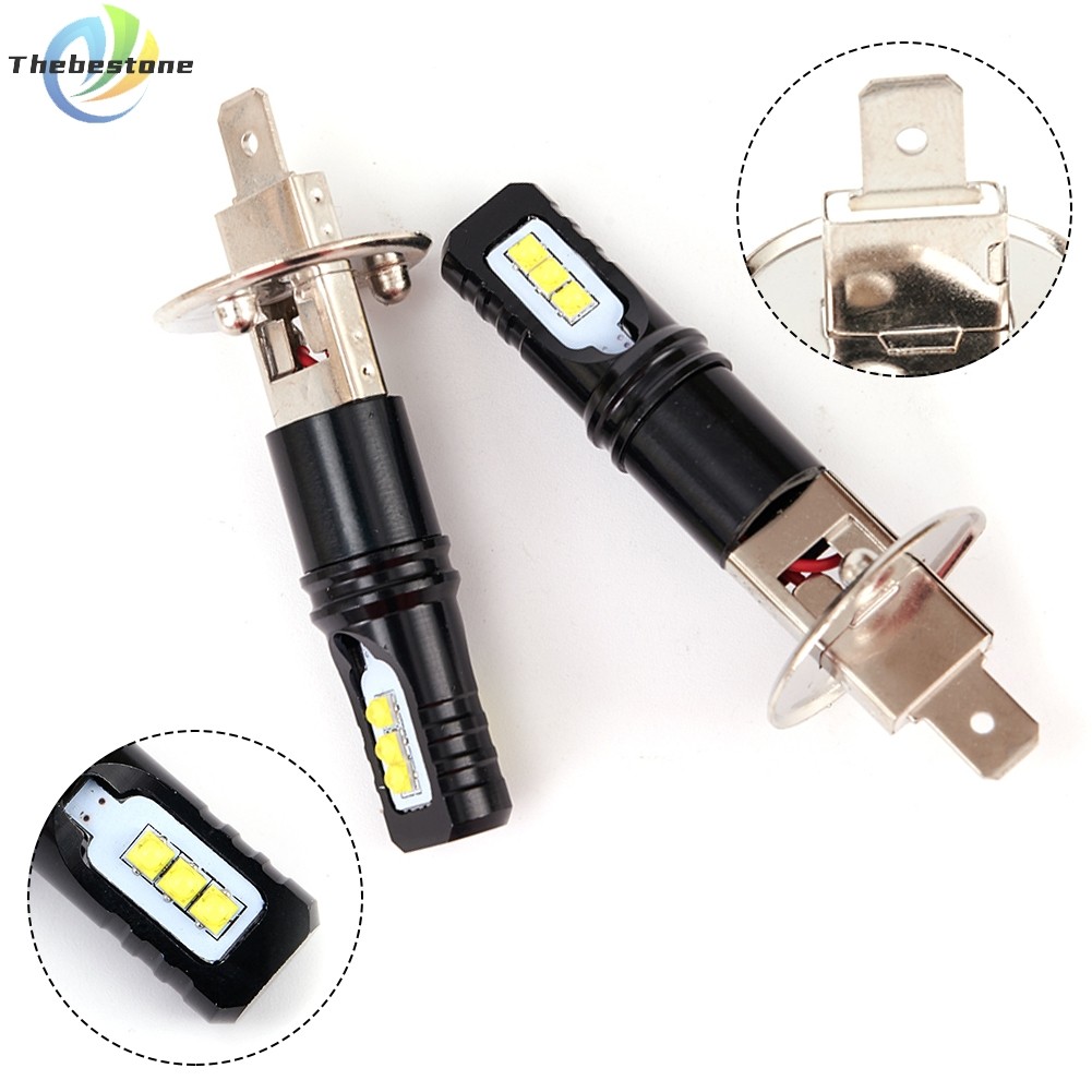 [Thebest] H1 6000K Super Bright 8000LM CSP LED ชุดหลอดไฟหมอกสีขาว ...