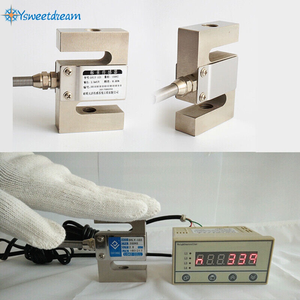 DYLY-103 S Type Load Cell Capacity 0 - 5000 KG Kilos Weight Sensor ...