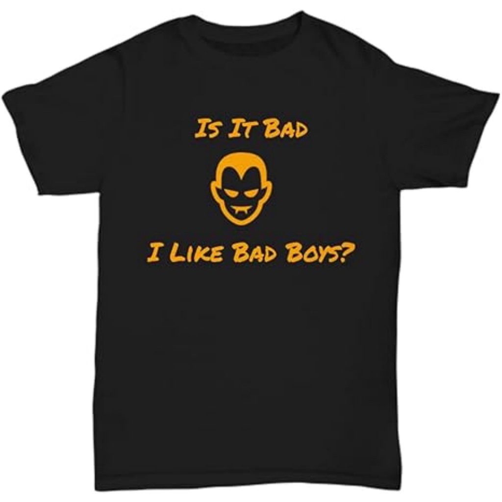 เสื้อยืด I Love Halloween & Bad Vampire สีดํา | Shopee Thailand