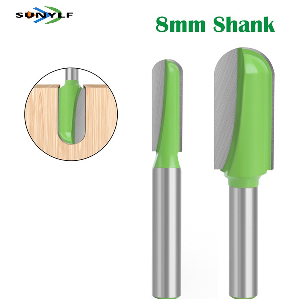 SUNYLF HOT8mm Shank Deep Round Bottom Router Bit งานไม้เครื่องตัดม ...