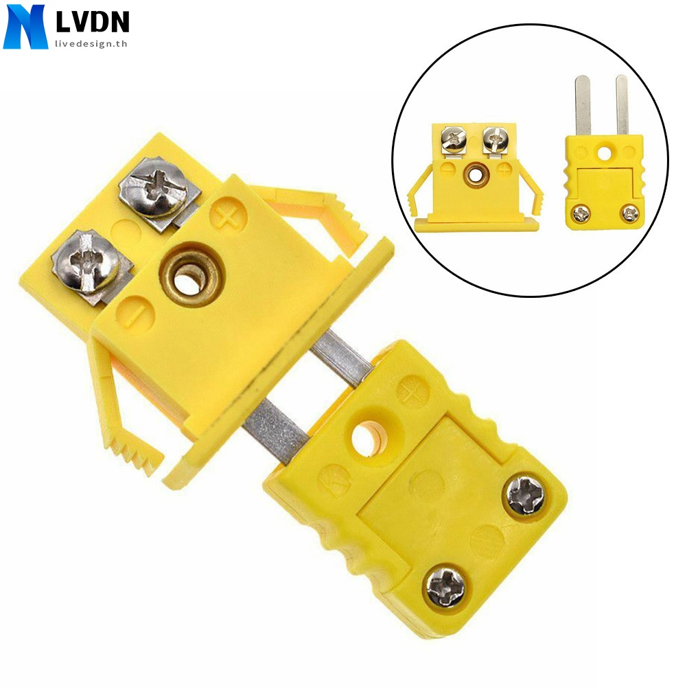 K Type Set Thermocouple Miniature Socket & Panel Mount Alloy Connector [ livedesign ] | Shopee ...