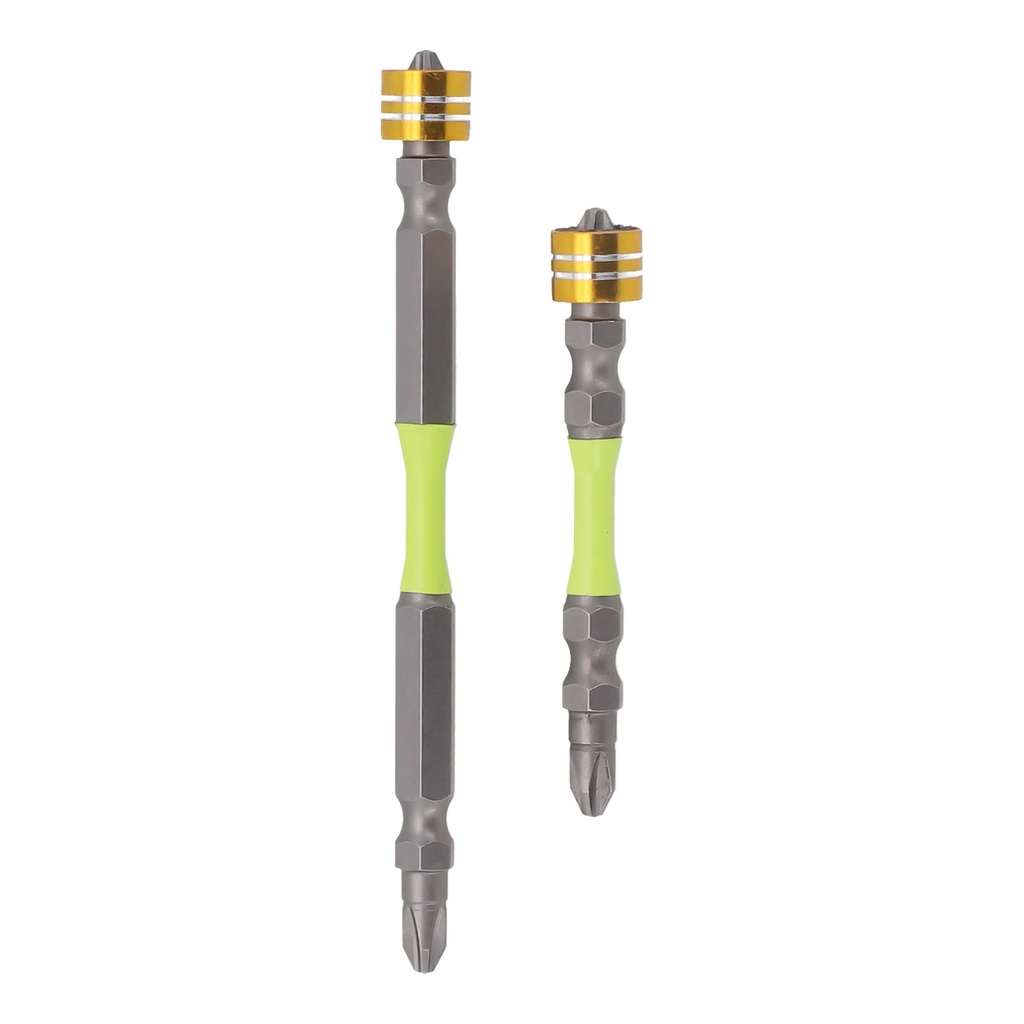 2pcs 65/110 มม.ไขควงไฟฟ้าแม่เหล็ก Bit Cross Bit Driver ชุดหัว PH2 ...
