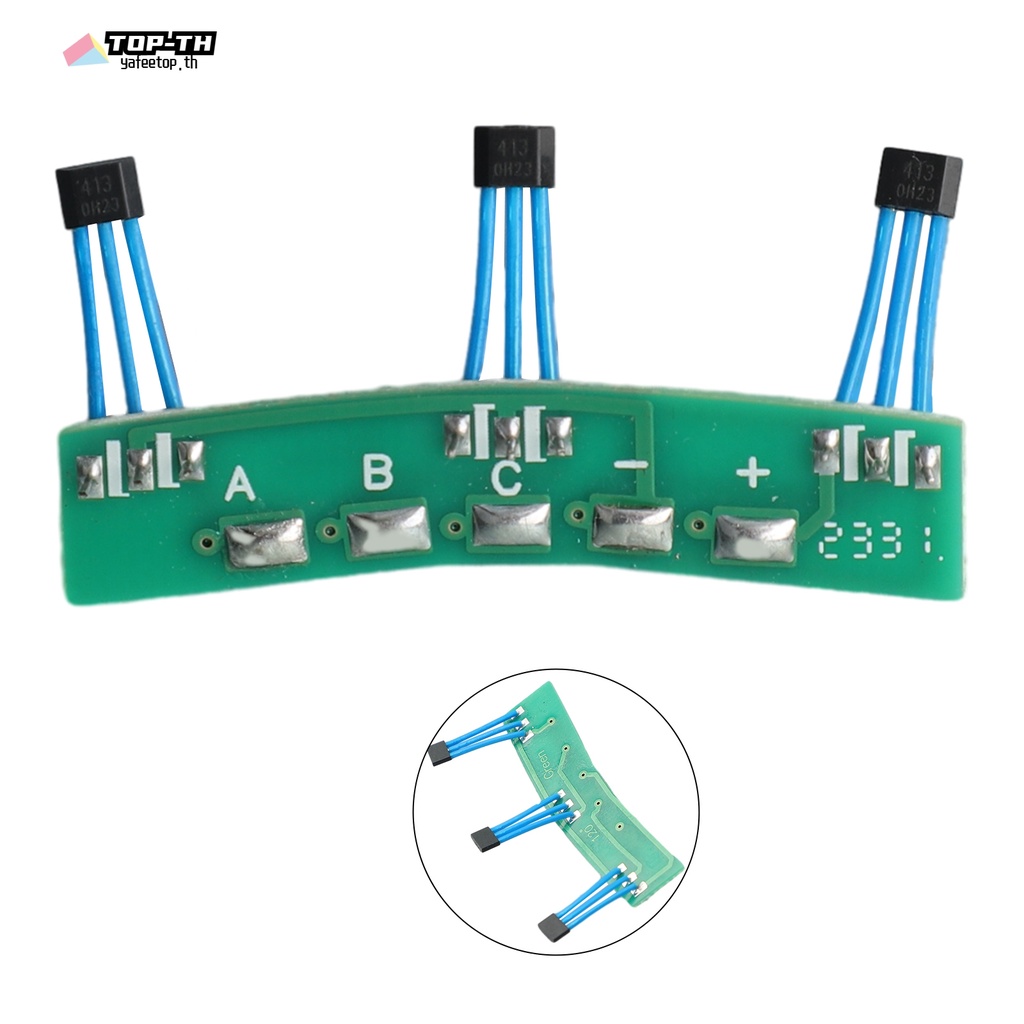 ⭐ยาฟีทอป⭐จักรยานไฟฟ้า Ebike Hall Sensor บอร์ด PCB 120° บอร์ด PCB 413F ...