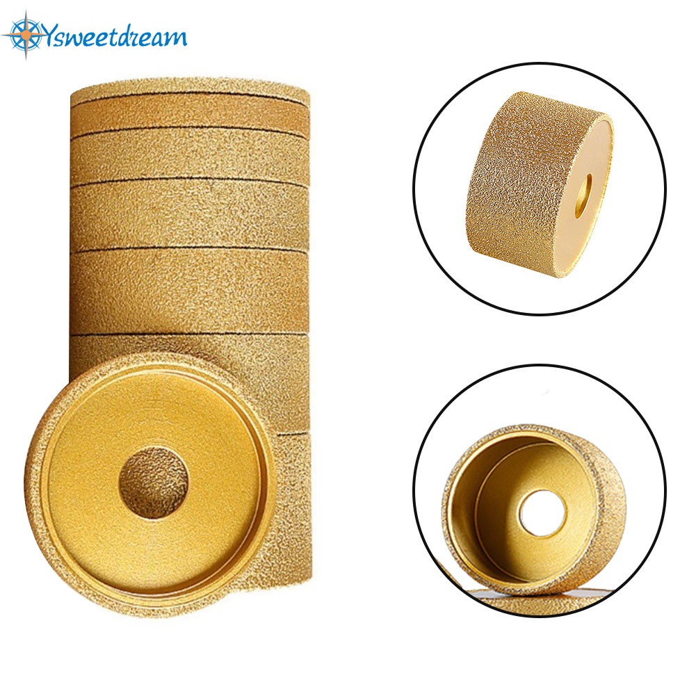 3 นิ้ว 75 มม. Straight Edge Flat Grooved Dry Vacuum Brazed Grinding ...