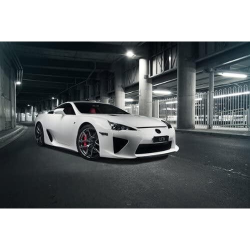 Lexus Lfa Lfa White Right Front Hd Poster Super Car Inch Print | Shopee ...