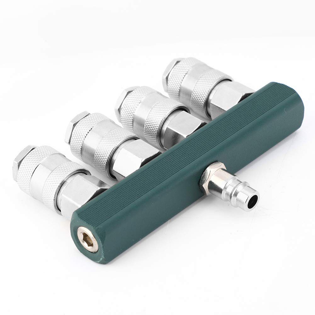 Quick Connect Coupler 4 Way Air ท่อเชื่อมต่อ Quick Connector 1/4in NPT ...