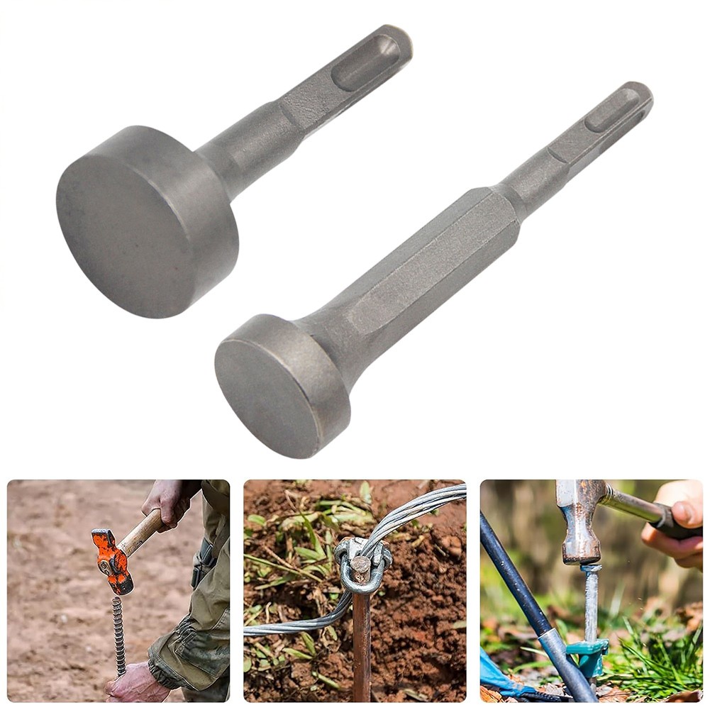 [สต็อก] 2 ชิ้น Heavy Duty สําหรับ SDS Plus Shank Ground Rod Driver ชุด ...