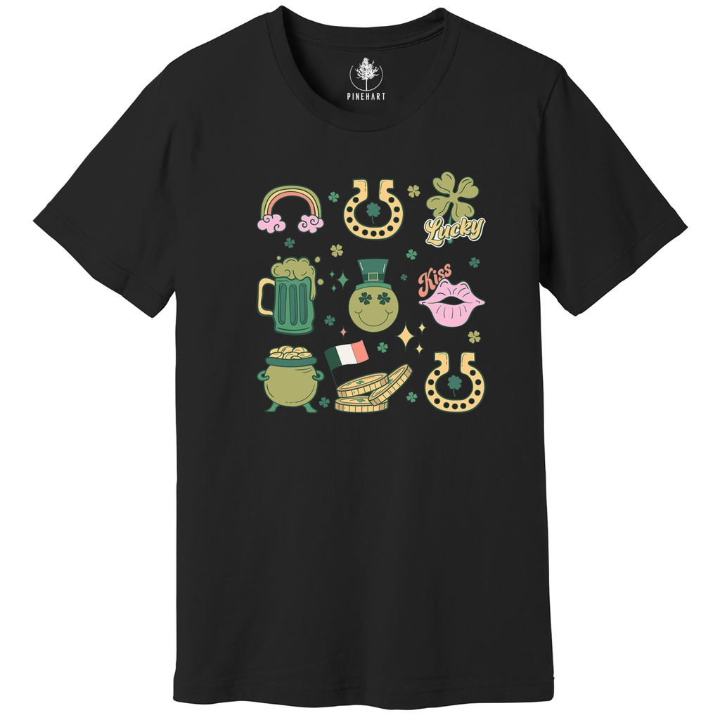 Retro St Patricks Day Lucky Charms เสื้อ, เสื้อยืด Shenanigas, เสื้อยืด ...