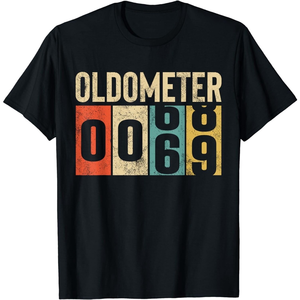 ตลก 69 ปี Oldometer Vintage 69Th วันเกิดวัดระยะทางของขวัญ Unisex เสื้อ ...