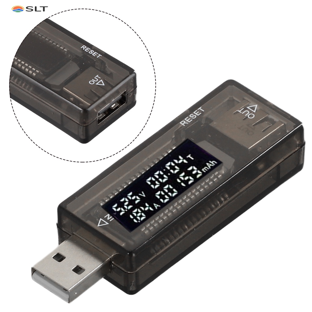 SLT Hotlcd USB Detector โวลต์มิเตอร์แอมป์มิเตอร์แรงดันไฟฟ้าความจุ ...