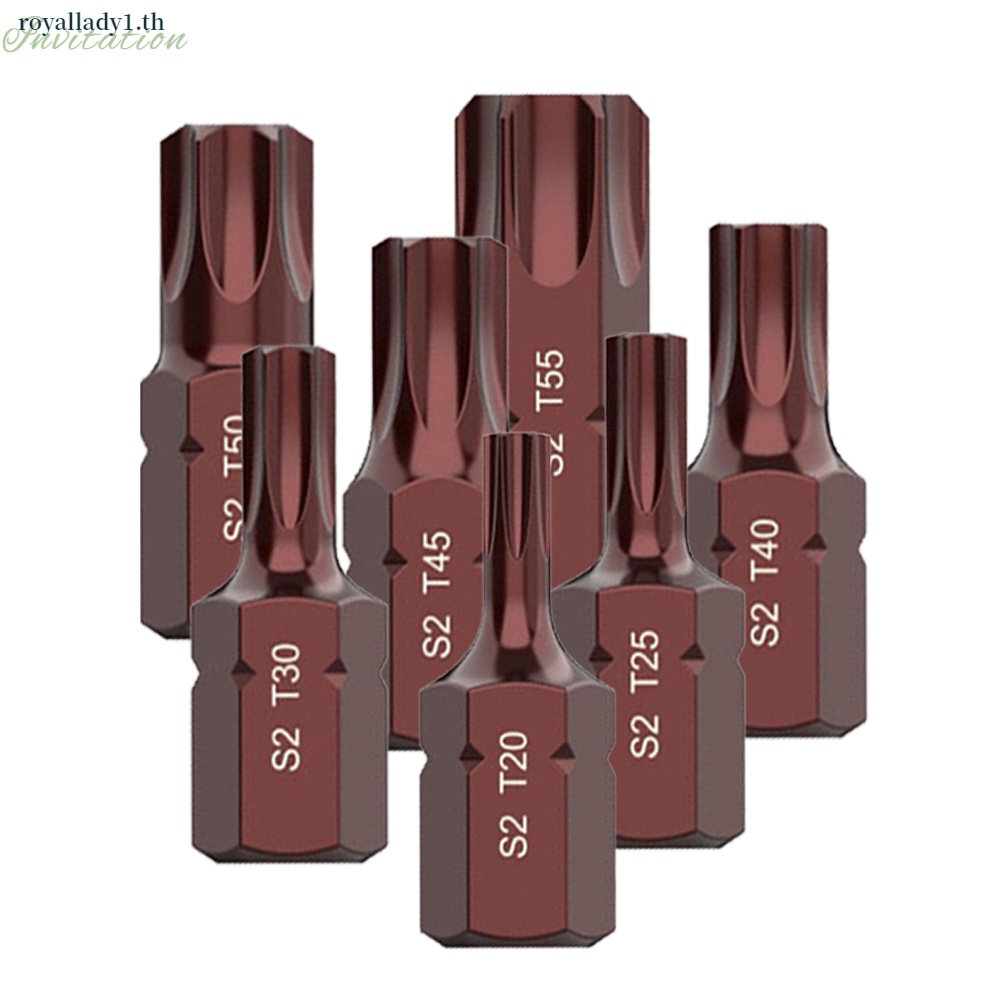 T20/25/30/40/45/50/55 ไขควงไฟฟ้า Bits Hex Shank Batch Head Bits ...