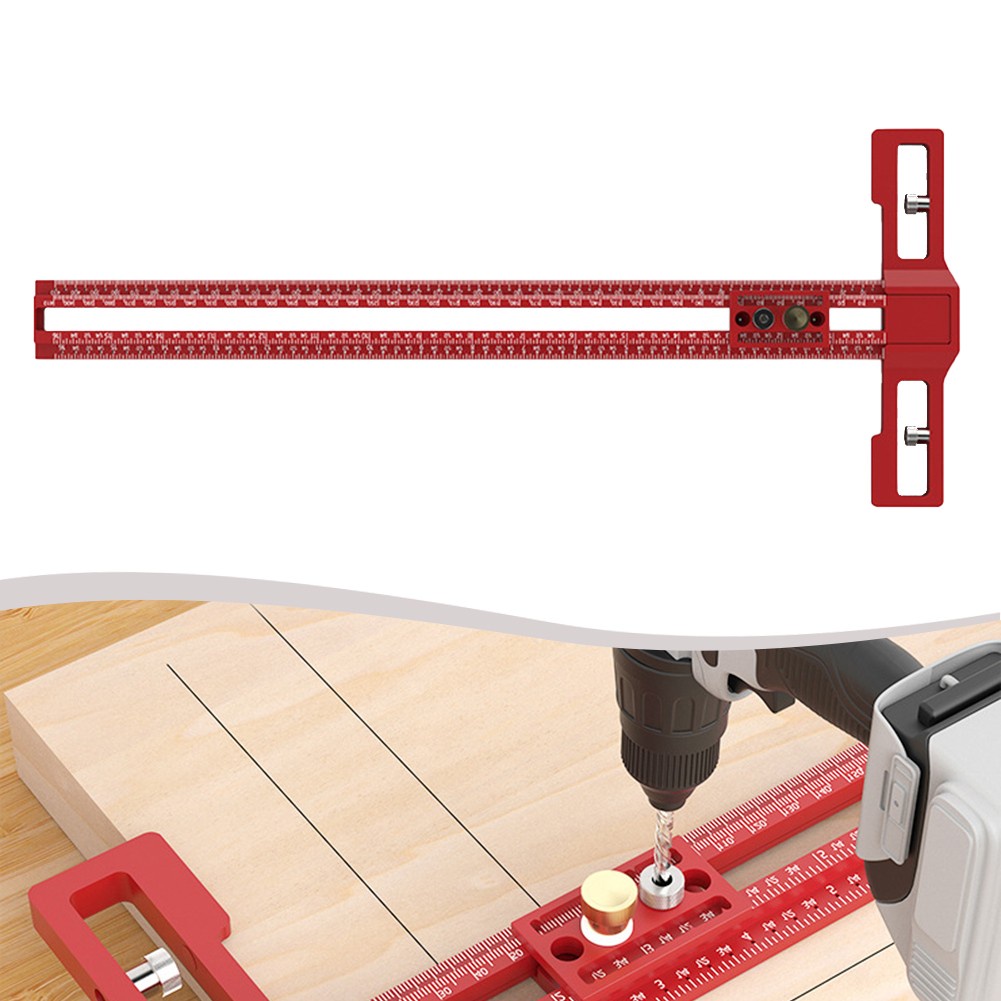 16 นิ้ว T Type งานไม้ Sciber ไม้บรรทัดอลูมิเนียม T-Square สําหรับเครื่องมือวัด | Shopee Thailand