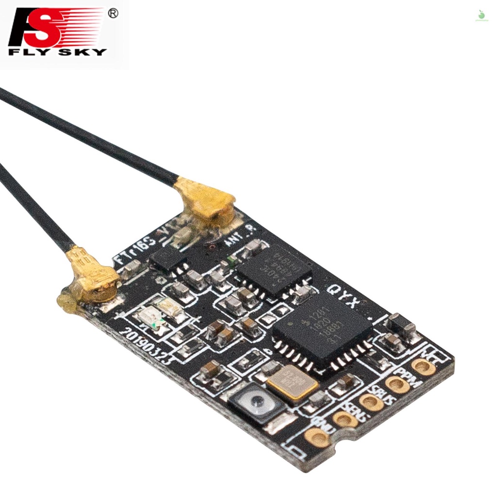 (ของเล่นร้อน)FLYSKY FTR16S 2.4G 16CH ตัวรับสัญญาณเสาอากาศคู่ PPM IBUS ...