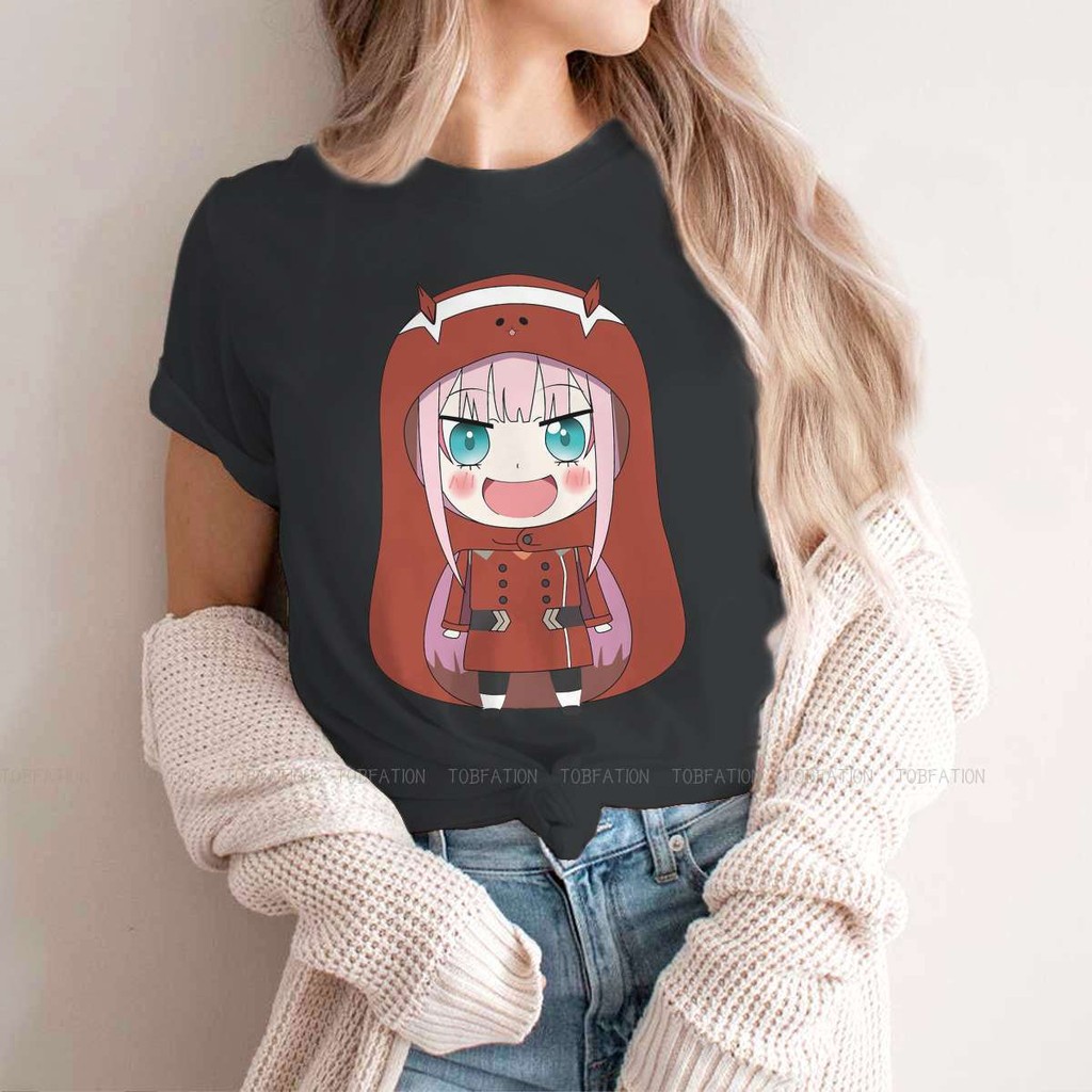 Chibi Clothing Darling In The FranXX Zero Two เสื้อยืดอนิเมะผ้าฝ้าย ...