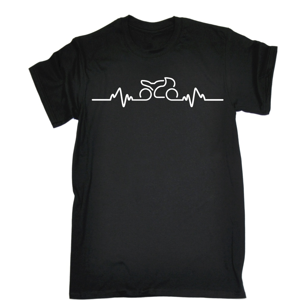 Motor Heart Beat Pulse เสื้อยืด Super Motorcycle Sport Gear ของขวัญวัน ...