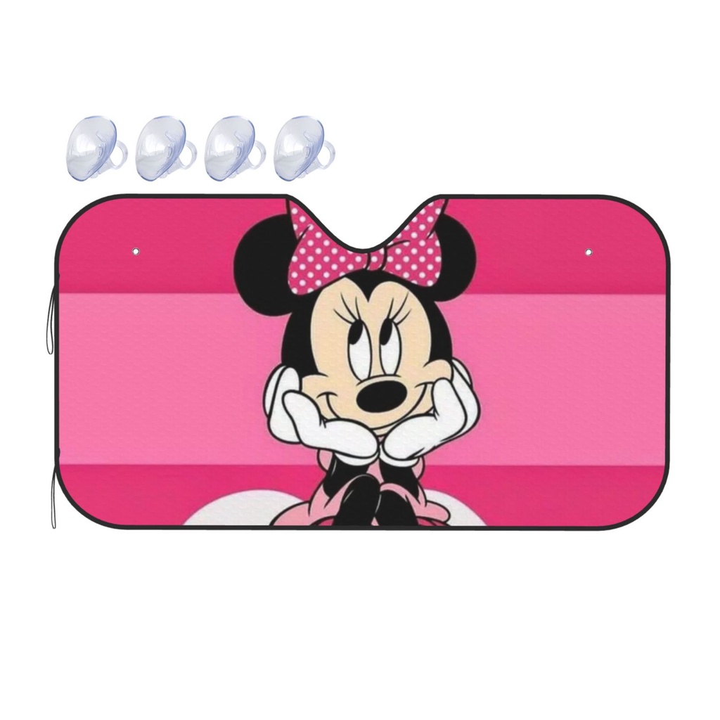 Minnie Windshield Sun Shade Dark พิมพ์ Ram ด้านหน้าหน้าต่างบล็อก UV ...