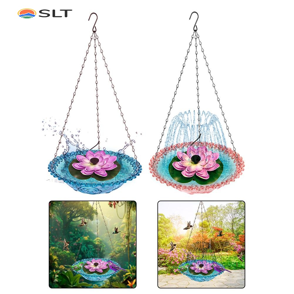SLT HOTSolar-Powered Lotus Hanging Bird Bath: ดึงดูดนกในสวนของคุณ ...
