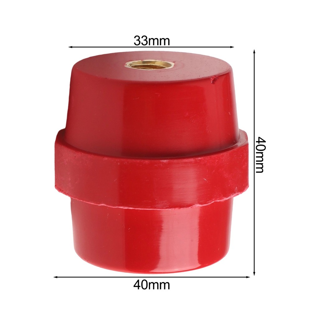 gracek 10 ชิ้น Red Busbar Insulators SM-40 M8 ความแข็งแรงสูงโพลีเอสเตอร์ Spacer ฉนวน | Shopee ...