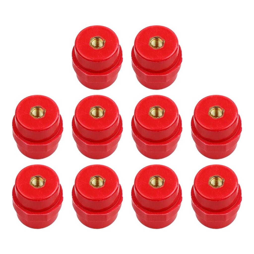 gracek 10 ชิ้น Red Busbar Insulators SM-35 M8 ความแข็งแรงสูงโพลีเอสเตอร์ Spacer ฉนวน | Shopee ...