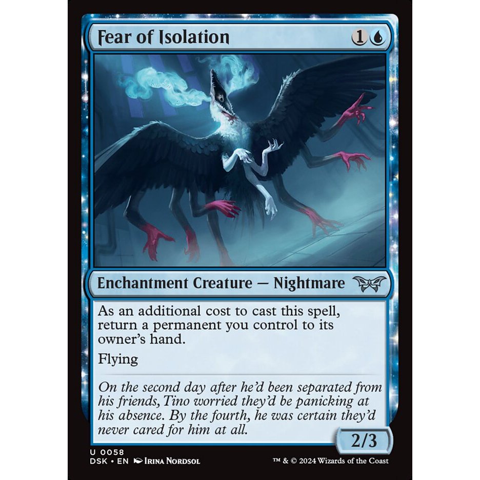 Fear of Isolation การ์ด Magic the Gathering [MTG] ของแท้ | Shopee Thailand