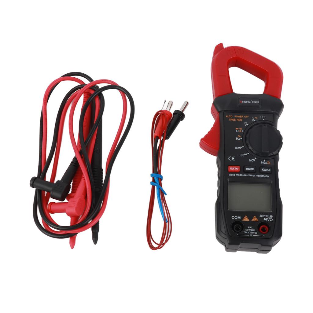 Digital Multimeter Clamp Meter 6000 นับ True RMS Amp DC/AC Current ...