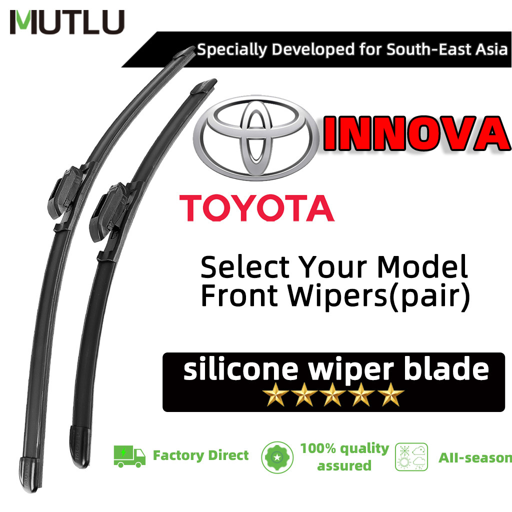 MUTLU ใบปัดน้ำฝน 1คู่ สําหรับ TOYOTA ใบปัดน้ำฝนโตโยต้า INNOVA Wiper ...