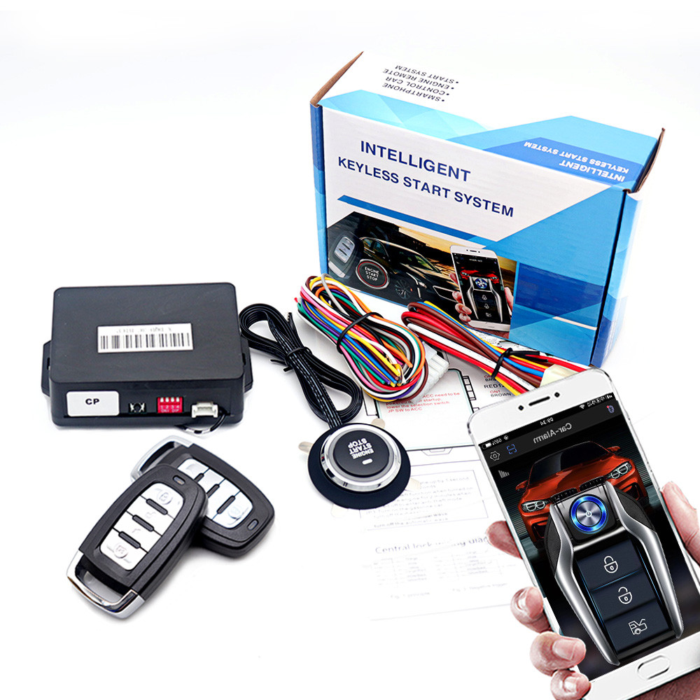 Kirbin Car Alarm Universal Car Push Button Start Stop Keyless Entry ...