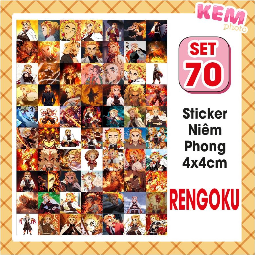 ชุดสติกเกอร์ปิดผนึก RENGOKU KNY 70 ชิ้น - Cut out - สติ๊กเกอร์ 4x4cm ...