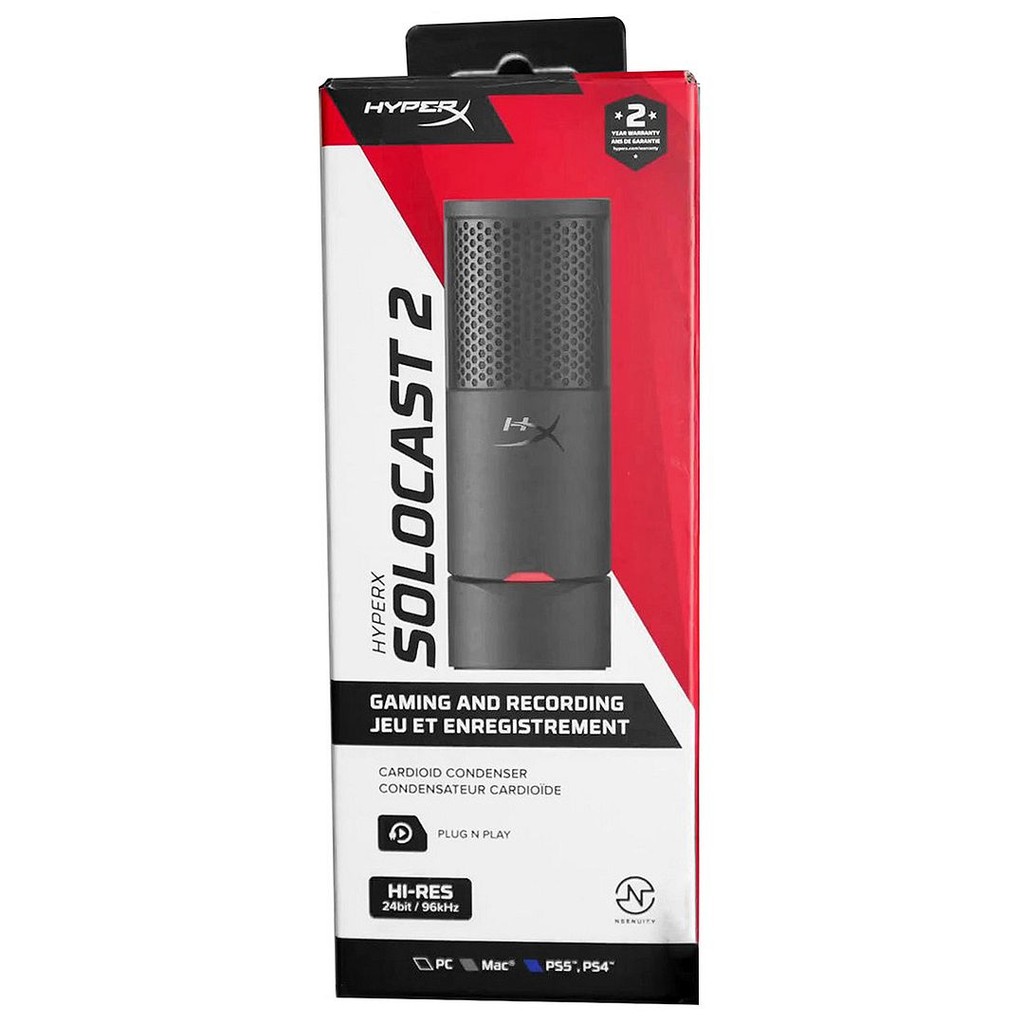 HyperX SoloCast 2 USB Microphone (Black) for PC / Mac / PS5 / PS4, AR0A0AA | Shopee Thailand