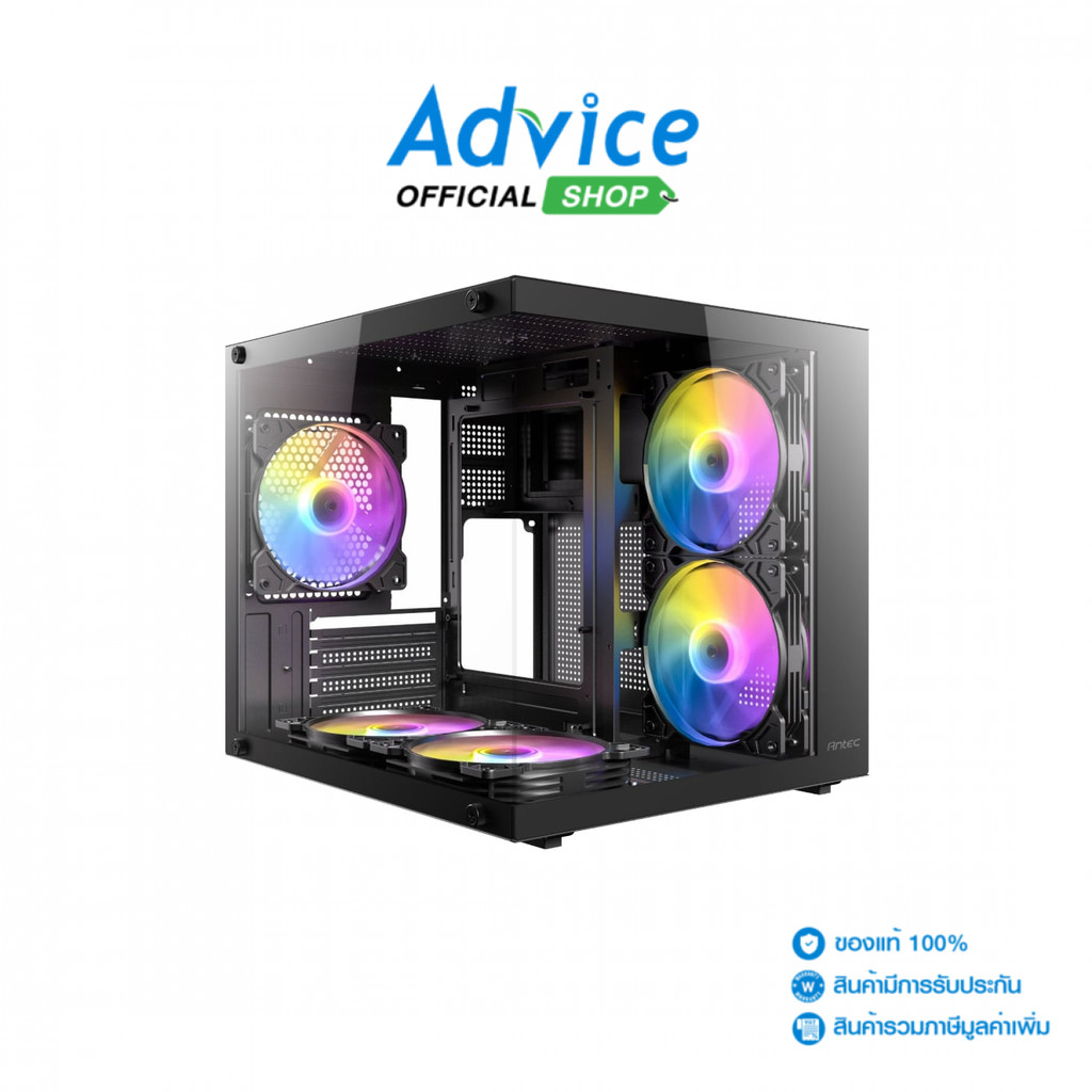 ANTEC mTX CASE (เคสคอมพิวเตอร์) (NP) VCX20M RGB ELITE BLACK - A0175399 ...