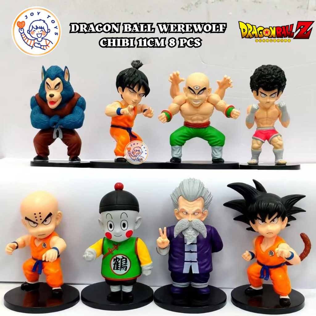 DRAGON BALL WEREWOLF CHIBI 11CM 8 ชิ้น 210 ANIME ACTION FIGURE ของเล่น ...