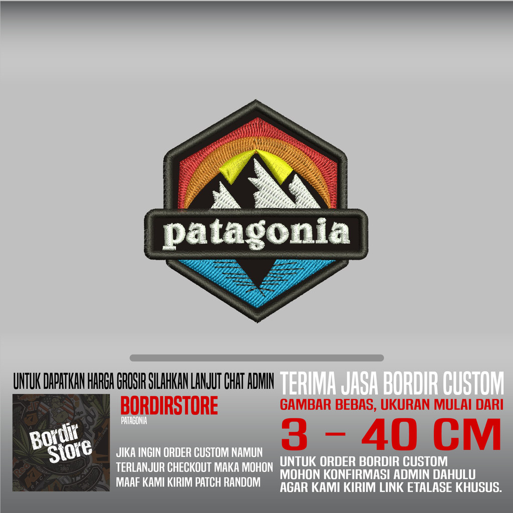 PATAGONIA OUTDOOR CAMP BS-71 PATCH EMBROIDERY LOGO/EMBLEM | Shopee Thailand