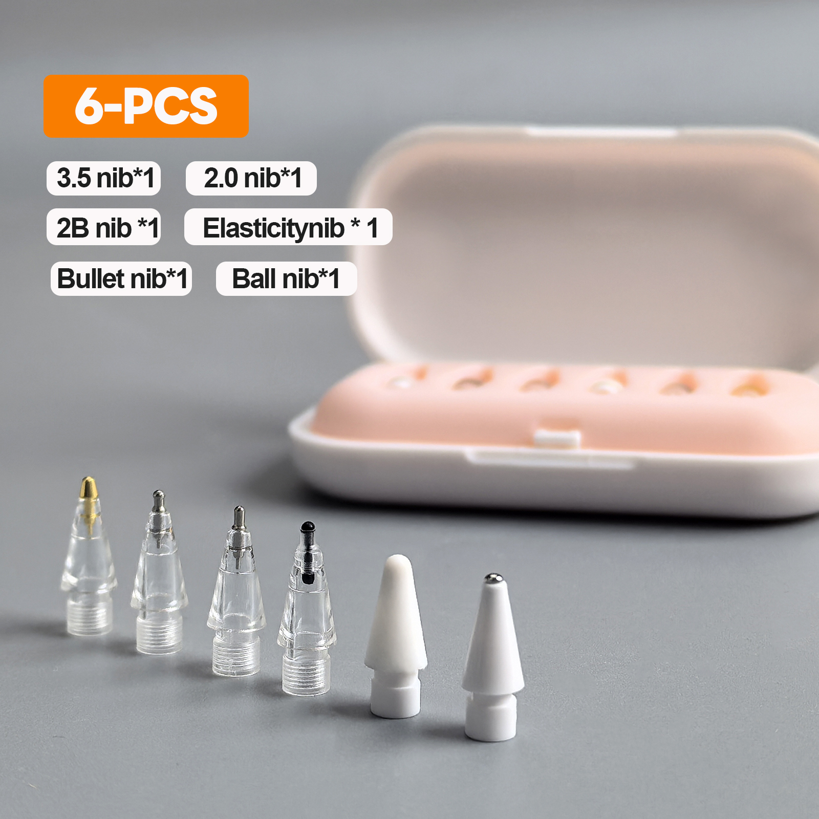 ชุดหัวปากกาเสริม Fine Point 6 ชิ้นสำหรับ Apple Pencil 1/2/USB-C - ชุด ...