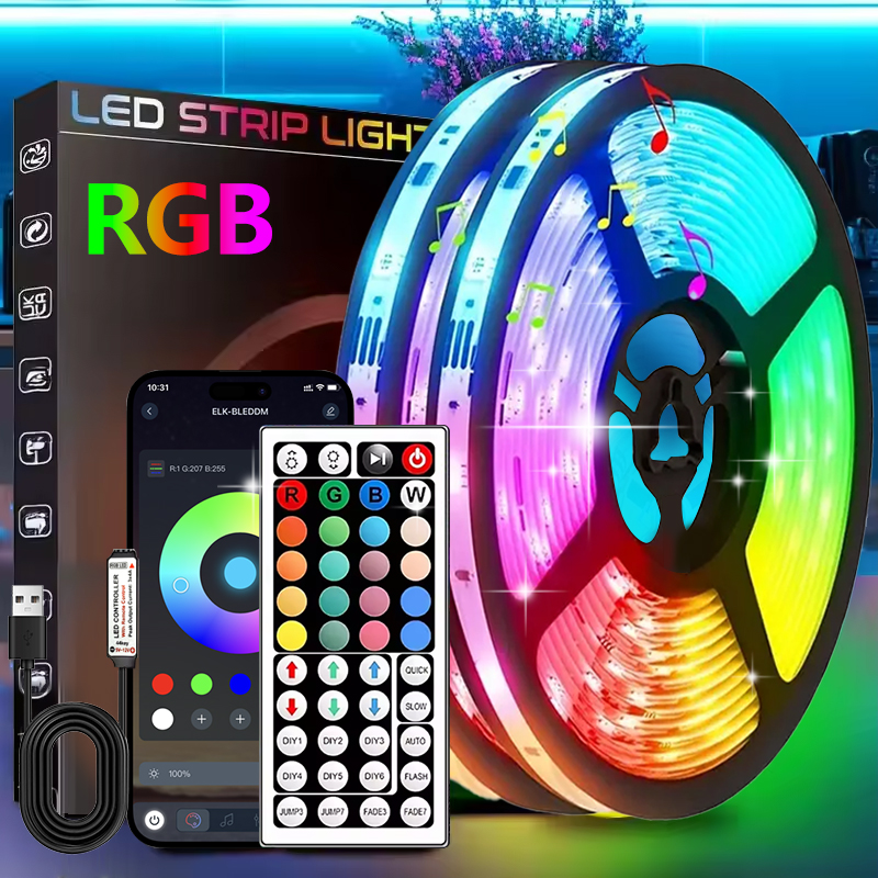 ไฟ Led สายยืดหยุ่นควบคุมแบบไร้สาย ควบคุมด้วยรีโมทอินฟราเรด แสง Rgb ...