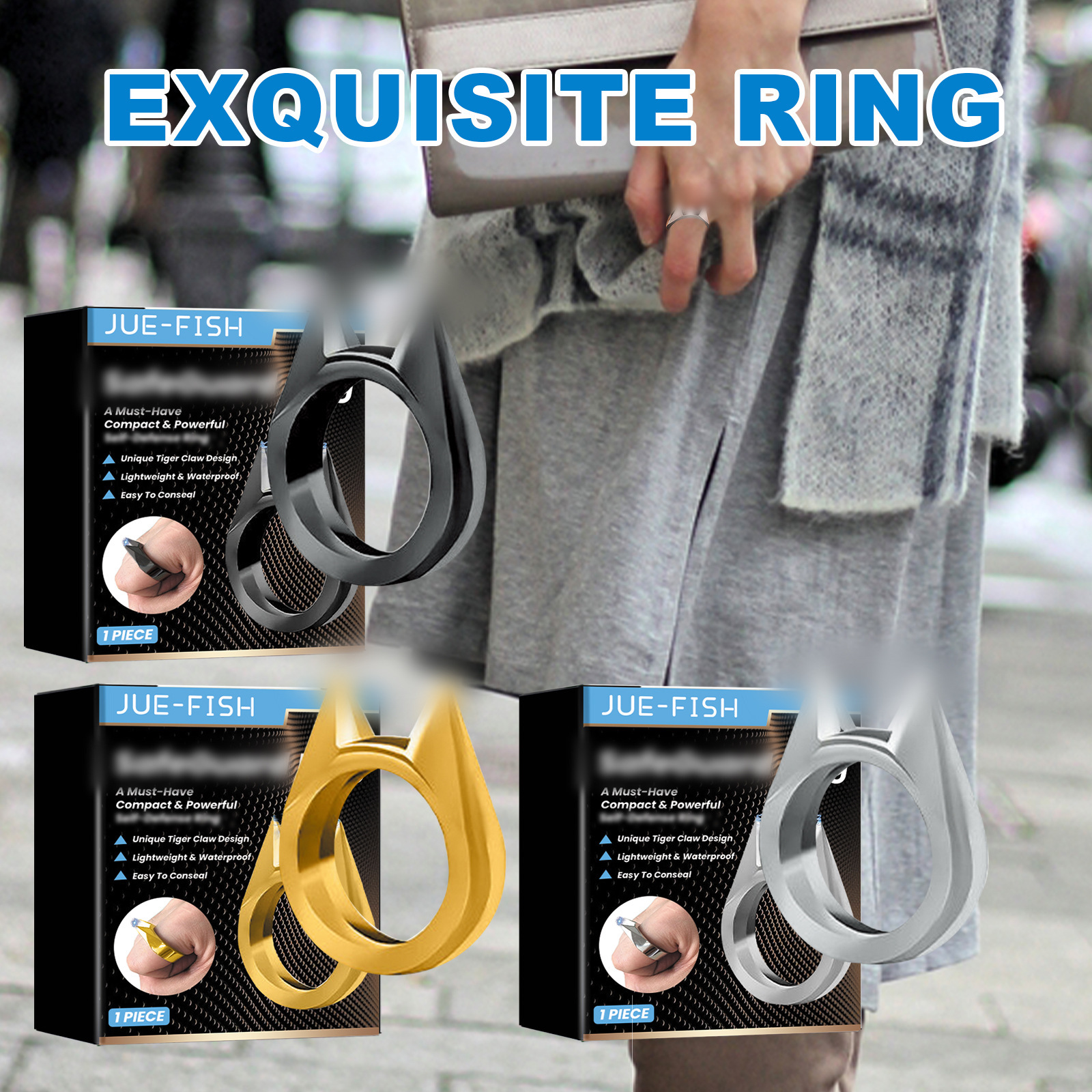 Jue-fish แหวนหูแมว เครื่องประดับแฟชั่น สําหรับผู้ชาย และผู้หญิง ...