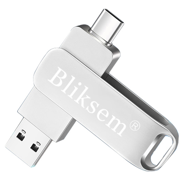 Bliksem แฟลชไดรฟ์ TYPE-C OTG 32GB 64GB 128GB USB2.0 ความเร็วสูง 3in1 USB 32GB USB 64GB 128GB ...