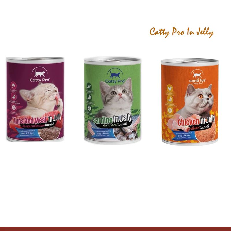 Catty Pro อาหารแมว แคทตี้โปร สำหรับแมวทุกสายพันธุ์ อายุ 1 ปีขึ้นไป มี 3 ...