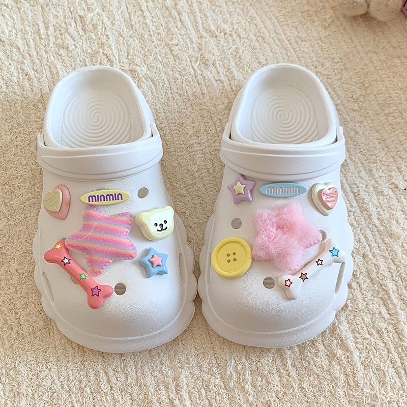 ของขวัญคริสต์มาส 10 ชิ้น/เซ็ตปุ่มรองเท้า Charm หวานและเย็นแฟชั่นอเนก ...