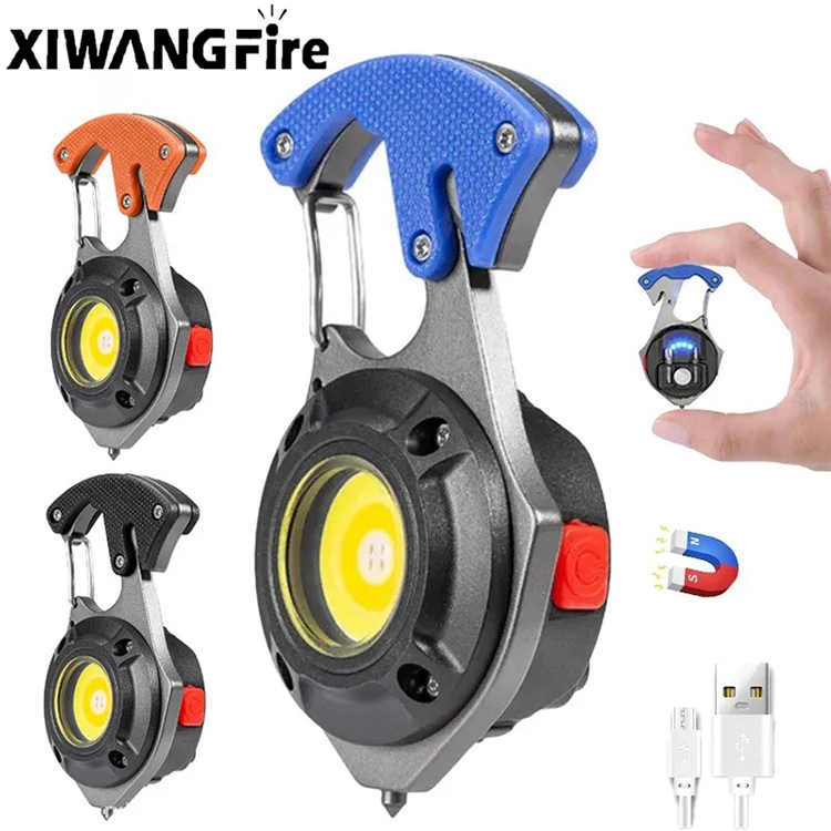 XIWANGFIRE Mini COB ไฟฉาย - USB พวงกุญแจแบตเตอรี่ในตัวพร้อมแม่เหล็กสําหรับตกปลา/ทํางาน | Shopee ...