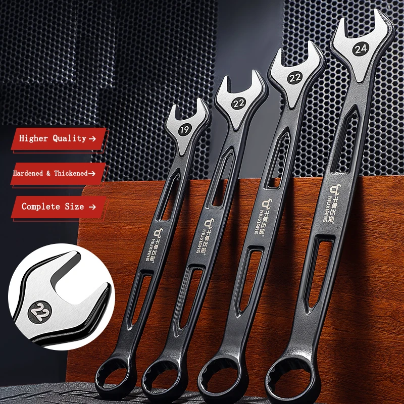 ใหม่ Shark 6-24 มม.ประแจผสม Dual-purpose ประแจประหยัดแรงงาน Anti Slip เมตริก Universal Spanner ...