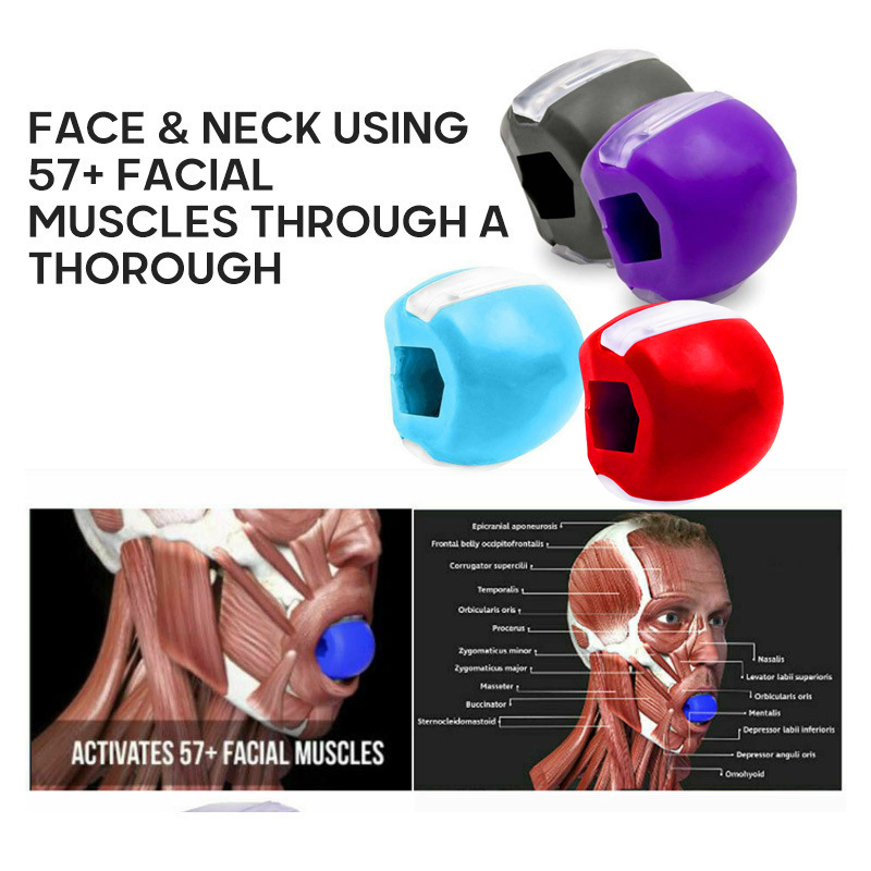 Jaw Line Exerciser Ball Jaw Line Trainer Face Facial Muscle การ ...